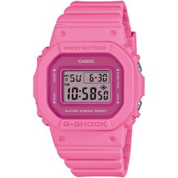 Casio G-SHOCK Chronograph Quarzuhr, Armbanduhr, Damen, Herren, digital, bis 20 bar wasserdicht pink Markanter Chronograph