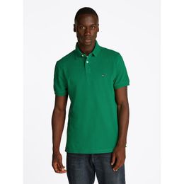 Tommy Hilfiger Poloshirt »1985 REGULAR POLO mit Kontraststreifen und Knopfleiste« unifarben, sportlich, regular fit, Baumwollmix, Polokragen...