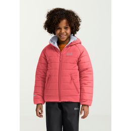 Jack Wolfskin Outdoorjacke »ZENON JKT KIDS« mit Kapuze sunsetcoral 116 116 Reflektierende Details