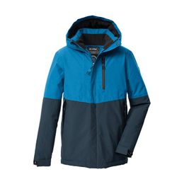 Killtec Funktionsjacke »KOW 222 BYS JCKT« Wind- u. wasserdichte Kinderjacke mit Fleece, reflektierender Print azur 140 140 Kinder Funktionsjacke...