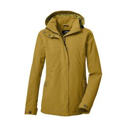 Killtec Outdoorjacke »KOS 92 WMN JCKT« Wasserdichte Damenjacke mit abnehmbarer Kapuze, verstellbare Bündchen dunkelgelb 44 44 Damen Funktionsjacke...