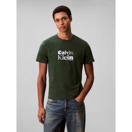 Calvin Klein T-Shirt &raquo;SS 30S EU BOLD GRAP&laquo; Mit Rundhalsausschnitt, regular fit Sycamore XL XL T-Shirt von Calvin Klein