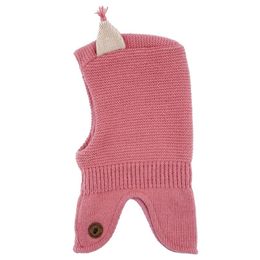 MaxiMo Jungen MaxiMo Schlupfm&uuml;tze Wollanteil, gestrickt, gef&uuml;ttert, mit &Ouml;hrchen rosa