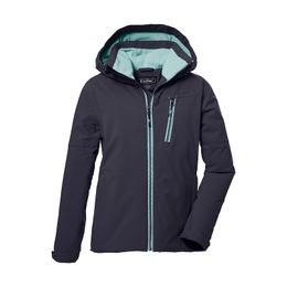 Killtec Outdoorjacke &raquo;KOW 169 GRLS JCKT&laquo; Wasserdichte M&auml;dchenjacke, Fleece, verstellbare B&uuml;ndchen, Kinnschutz nachtblau 128 128 M&auml;dchen Winterjacke...