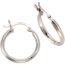 Firetti Paar Creolen »Schmuck Geschenk Silber 925 Basic glänzend verschiedene Größen Silber« silberfarben 20 Femininer Ohrschmuck
