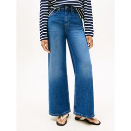 Tommy Hilfiger Damen High-waist-Jeans &raquo;DNM FLO WIDE LEG HW&laquo; blau 32, L&auml;nge 30