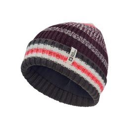 Jack Wolfskin Beanie &raquo;NIGHT HIKER BEANIE K&laquo; amaranth M Bunt gestreifte Winterm&uuml;tze f&uuml;r Kinder