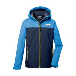 Killtec Softshelljacke »KOS 344 BYS SFTSHLL JCKT« Softshelljacke: Kapuze verstellbar, 10.000 mm wasserdicht, Colourblock blau 176 176 Jungen...