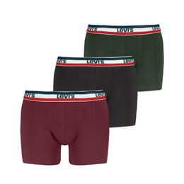 Levi's LEVI'S Boxershorts »LEVIS MEN SPRTSWR LOGO BOXER BRIEF 3P« Packung, 3er Pack, mit breitem Logobund Red/black/green XL XL Herrenunterhose von Levi's