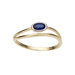 Firetti Goldring »Schmuck Geschenk Gold 333 Damenring Goldring Edelstein Farbstein« mit Saphir gelbgoldfarben-weißgoldfarben-blau 19 Wunderschöner...