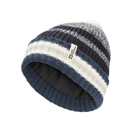 Jack Wolfskin Beanie &raquo;NIGHT HIKER BEANIE K&laquo; midnightsky S Bunt gestreifte Winterm&uuml;tze f&uuml;r Kinder
