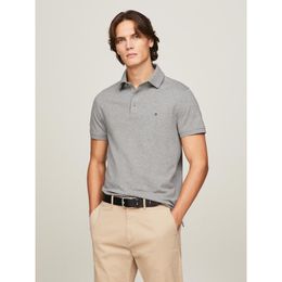 Tommy Hilfiger Poloshirt »1985 SLIM POLO mit Piqué-Struktur und Stickerei« meliert, casual, slim fit, Baumwollmix, Polokragen Medium Grey Heather M...
