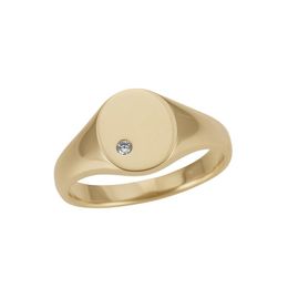 Firetti Diamantring »Schmuck Geschenk Gold 333 Damenring Goldring Siegelring Diamant« mit Brillant gelbgoldfarben 17 Eleganter Ring in zeitlos...