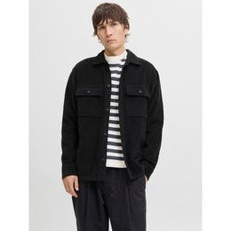 Jack & Jones JACK & JONES Langarmhemd »JJEPERFECT CORDUROY OVERSHIRT LS SN« Black M - N-Gr N-Gr M Cooles Hemd von Jack & Jones