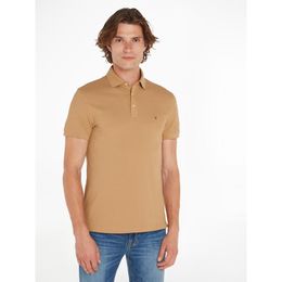 Tommy Hilfiger Poloshirt »1985 SLIM POLO mit Piqué-Struktur und Stickerei« meliert, casual, slim fit, Baumwollmix, Polokragen Classic Khaki 3XL 3XL...