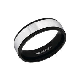 Amor Fingerring »9783809/-816/-830/-847/-793« edelstahlfarben-schwarz 60 Zeitloser Fingerring für Herren