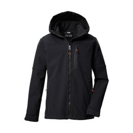 Killtec Softshelljacke »KOW 226 BYS SFTSHLL JCKT« Wind- und wasserabweisende Kinder-Softshelljacke, Fleece, Reflektoren schwarz 152 152...