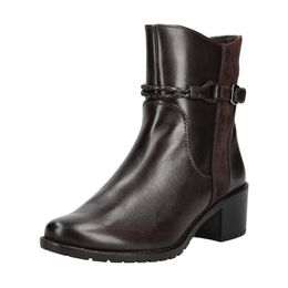Caprice Stiefelette »Stiefelette Leder/Textil« Dunkelbraun 38 38 Verschluss: Reißverschluss