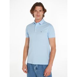 Tommy Hilfiger Poloshirt »1985 SLIM POLO mit Piqué-Struktur und Stickerei« meliert, casual, slim fit, Baumwollmix, Polokragen Kingly Blue S S Slim...