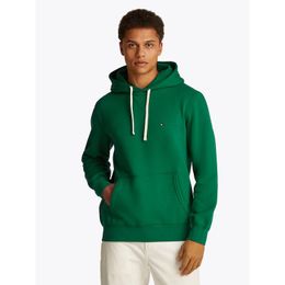 Tommy Hilfiger Hoodie »ESS SEASONAL FLEECE HOODY mit Kapuze und Kängurutasche« unifarben, casual, regular fit, Baumwollmix, Kapuze Nouveau Green S...