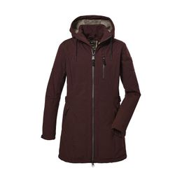 G.I.G.A. by Killtec G.I.G.A. DX BY KILLTEC Softshellparka »GW 46 WMN SFTSHLL PRK« Softshell Parka mit Teddyfell, abzippbare Kapuze, 8.000 mm Wassersäule brombeer 38 38...