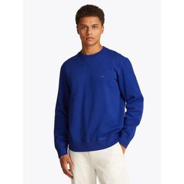 Tommy Hilfiger Sweatshirt »ESS SEASONAL FLEECE CREWNECK mit Rundhals und Stickerei« unifarben, casual, regular fit, Baumwollmix, Rundhals Wedge...