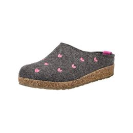 Haflinger Hausschuh »Hausschuhe Filz« Anthrazit 38 38 Verschluss: Schlupfschuh
