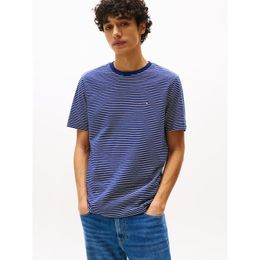 Tommy Hilfiger T-Shirt »ESSENTIAL REG FIT SOLID TEE mit Stickerei und Rundhals« unifarben, casual, regular fit, Baumwolle, Rundhals Preppy...