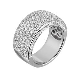 Firetti Fingerring »Schmuck Geschenk Silber 925 Silberring« mit Zirkonia (synth.) silberfarben-kristallweiß 54 Hinreißender Damenring als elegantes...