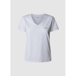 Pepe Jeans V-Shirt »MACY V-NECK« mit Logoschriftzug white 808 XS XS Shirt MACY V-NECK von Pepe Jeans