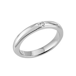 Firetti Fingerring »Schmuck Geschenk Silber 925 Silberring Basic Solitär - Doppelring« mit Zirkonia (synth.) silberfarben-kristallweiß 56 Schöner...