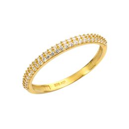 Firetti Goldring »Schmuck Geschenk Gold 375 Damenring Goldring« mit Zirkonia (synth.) gelbgoldfarben-kristallweiß 18 Edles Accessoire für stilvolle...