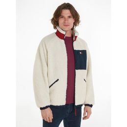 Tommy Jeans Outdoorjacke »TJM OUTDOOR TEDDY JACKET EXT« mit Logoprägung Ancient White / Multi 3XL 3XL Jacke von Tommy Jeans