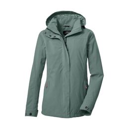 Killtec Outdoorjacke »KOS 92 WMN JCKT« Wasserdichte Damenjacke mit abnehmbarer Kapuze, verstellbare Bündchen pistazie 42 42 Damen Funktionsjacke...