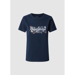 Pepe Jeans T-Shirt »ROSALIND« mit floralem Print vorn ocean blue 588 M M T-Shirt ROSALIND von Pepe Jeans