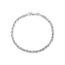 Firetti Armband »Schmuck Geschenk Silber 925 Armschmuck Armkette Armband Kordelkette« Made in Germany silberfarben 19 Klassische Silber Armband für...