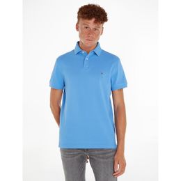 Tommy Hilfiger Poloshirt »1985 REGULAR POLO mit Kontraststreifen und Knopfleiste« unifarben, sportlich, regular fit, Baumwollmix, Polokragen blue...