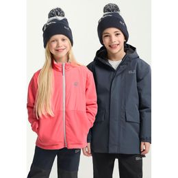 Jack Wolfskin Jungen Bommelm&uuml;tze &raquo;STRIPY POMPOM BEANIE K&laquo; blau