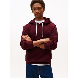 Tommy Hilfiger Hoodie »ESS SEASONAL FLEECE HOODY mit Kapuze und Kängurutasche« unifarben, casual, regular fit, Baumwollmix, Kapuze Deep Burgundy M...