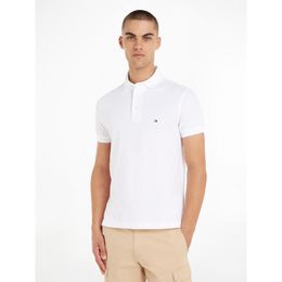 Tommy Hilfiger Poloshirt »1985 SLIM POLO mit Stickerei und Piqué-Qualität« unifarben, casual, slim fit, Baumwollmix, Polokragen white S (46) S (46)...
