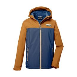 Killtec Softshelljacke »KOS 344 BYS SFTSHLL JCKT« Softshelljacke: Kapuze verstellbar, 10.000 mm wasserdicht, Colourblock curry 152 152 Jungen...
