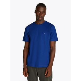 Tommy Hilfiger T-Shirt »ESSENTIAL REG FIT SOLID TEE mit Stickerei und Rundhals« unifarben, casual, regular fit, Baumwolle, Rundhals Wedge Blue XL...