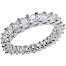Firetti Fingerring »Schmuck Geschenk Silber 925 Damenring Ring Memoire« mit Zirkonia (synth.) silberfarben-kristallweiß 60 Bezaubernder Ring mit...