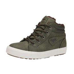Kangaroos Sneaker &raquo;KaVu I&laquo; gef&uuml;ttert olive/coffee 33 33 Modischer Sneaker von Kangaroos mit Rei&szlig;verschluss und Schn&uuml;rung