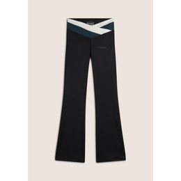 Freddy Jazzpants »SUPERFIT Leggings Flared High Waist« mit überkreuztem Bund Black White XL (42) - N-Gr N-Gr XL (42) Superfit Schlagleggings...