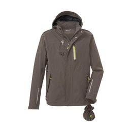 Killtec Outdoorjacke »KOS 149 MN JCKT« Wasserdichte, atmungsaktive Jacke mit Taschen u Haken für Hundezubehör olivgrün L L packbare Herren...