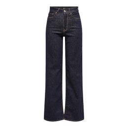 Only High-waist-Jeans »ONLMADISON BLUSH HW WIDE DNM REA024 NOOS« Dark Blue Denim Detail:Rinse L (40) - Länge 32 Länge 32 L (40) Jeans von Only