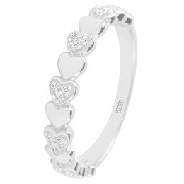DOOSTI Trauring &raquo;Schmuck Geschenk Silber 925 Trauring Ehering Partnerring LIEBE&laquo; mit Zirkonia (synth.) silberfarben 54 Trauring, Ehering,...