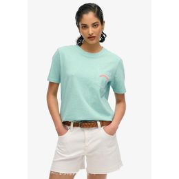 Superdry T-Shirt »ESSENTIAL LOGO GD POCKET TEE« Spearmint Light Green XS XS Cooles Shirt von Superdry