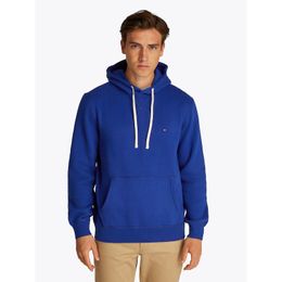 Tommy Hilfiger Hoodie »ESS SEASONAL FLEECE HOODY mit Kapuze und Kängurutasche« unifarben, casual, regular fit, Baumwollmix, Kapuze Wedge Blue M M...